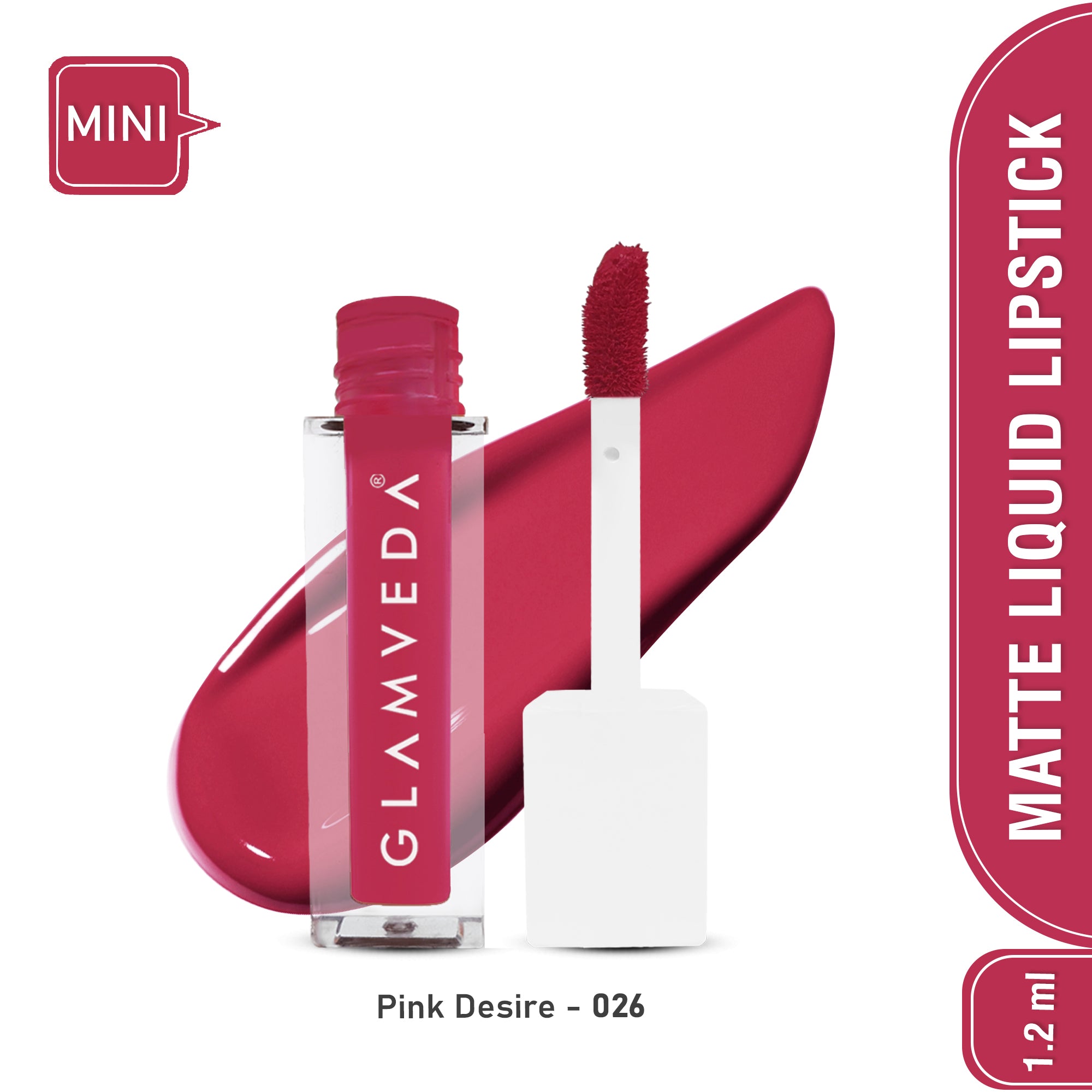 Glamveda X Rashami Desai Matte Mini Liquid Lipstick, Barbie Pink shade ...