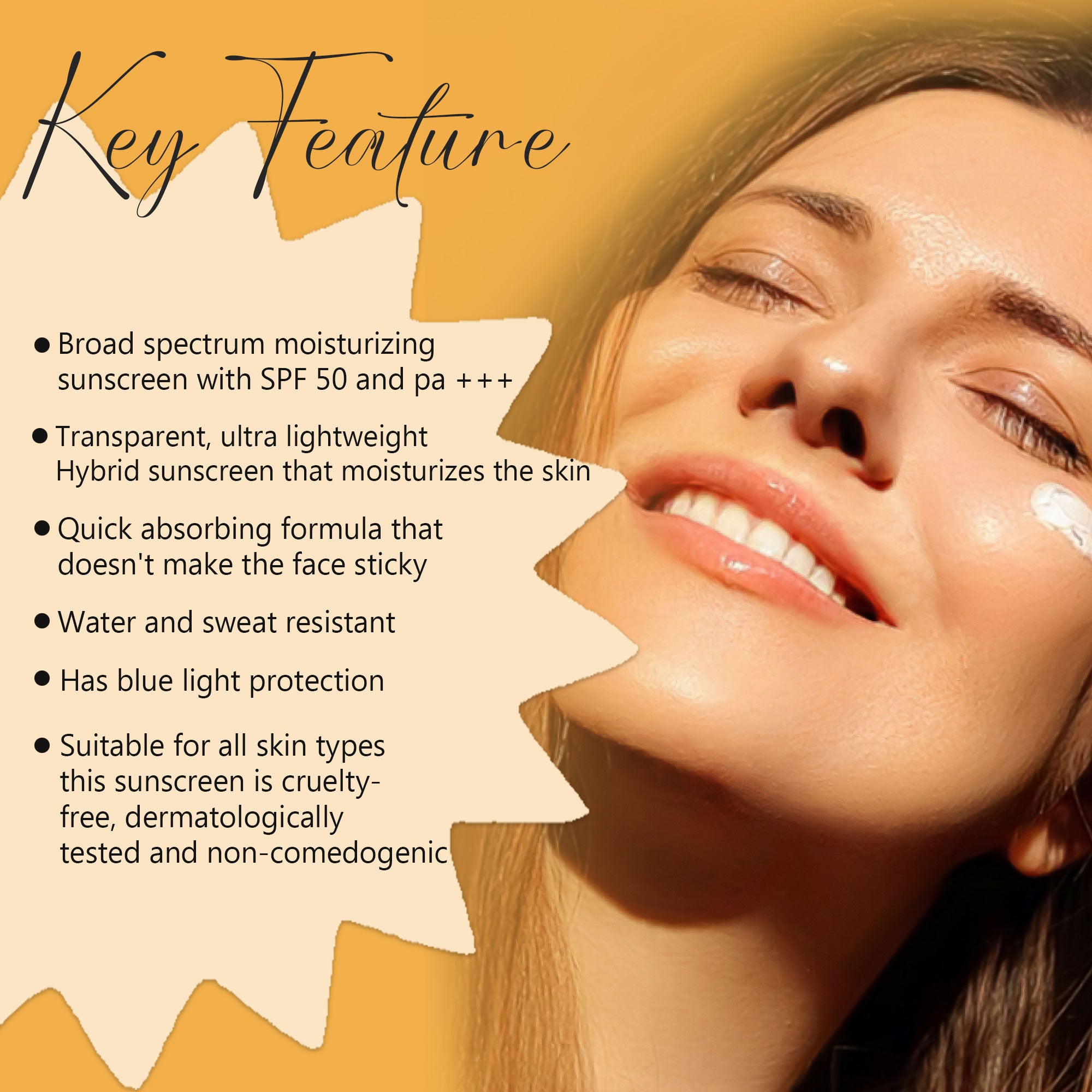 Glamveda Hybrid Sunscreen Lotion Spf 50 PA+++ | Ultra lightweight ...